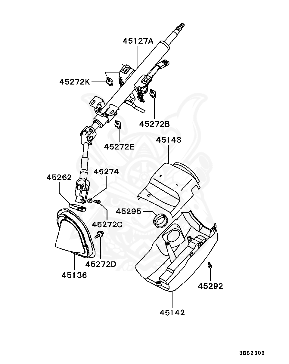 MB532373 - Mitsubishi - Bolt, Steering Column - Nengun Performance