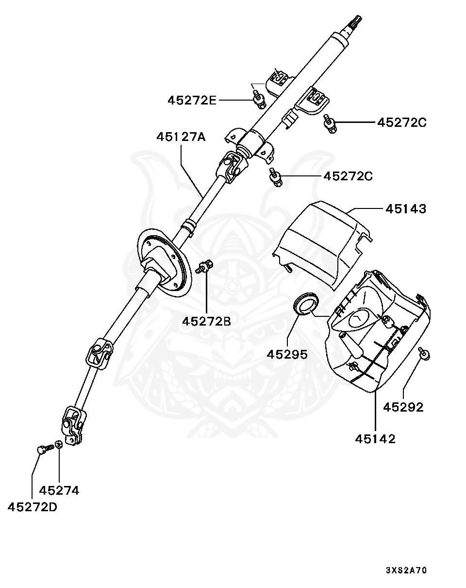 MB532373 - Mitsubishi - Bolt, Steering Column - Nengun Performance