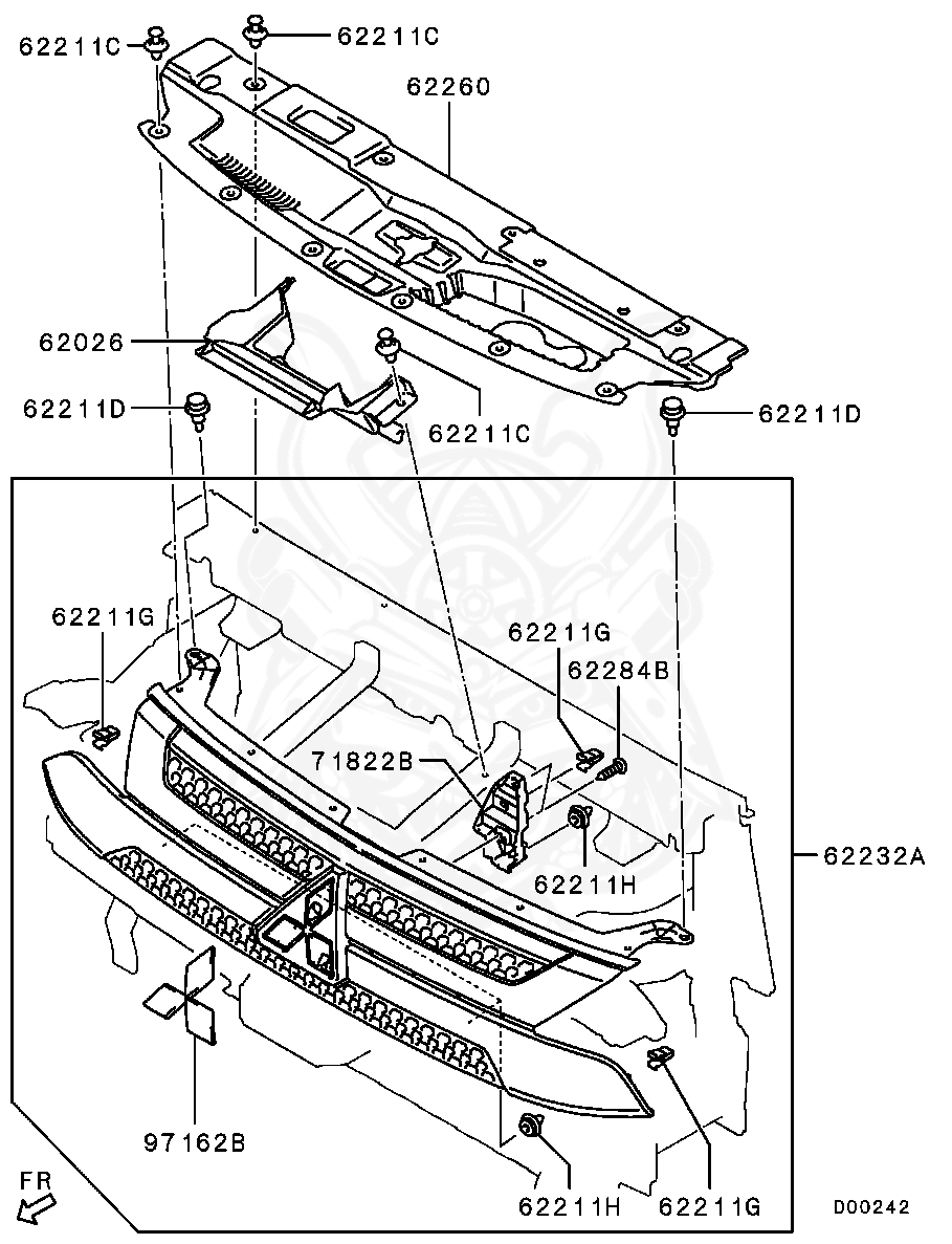 MU000504 - Mitsubishi - Clip, Qtr Trim - Nengun Performance