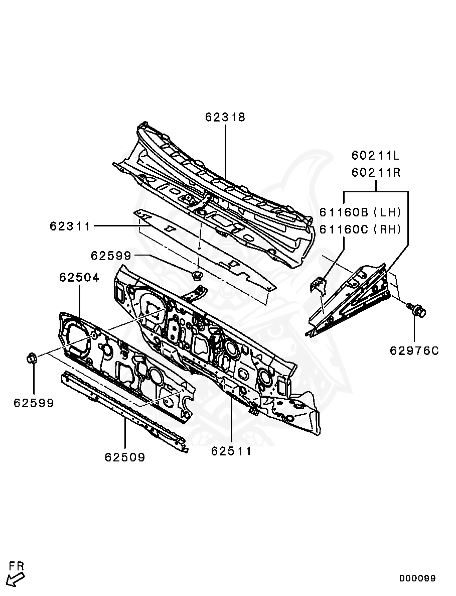 MF911333 - Mitsubishi - Bolt, Fr Axle Crossmember - Nengun Performance