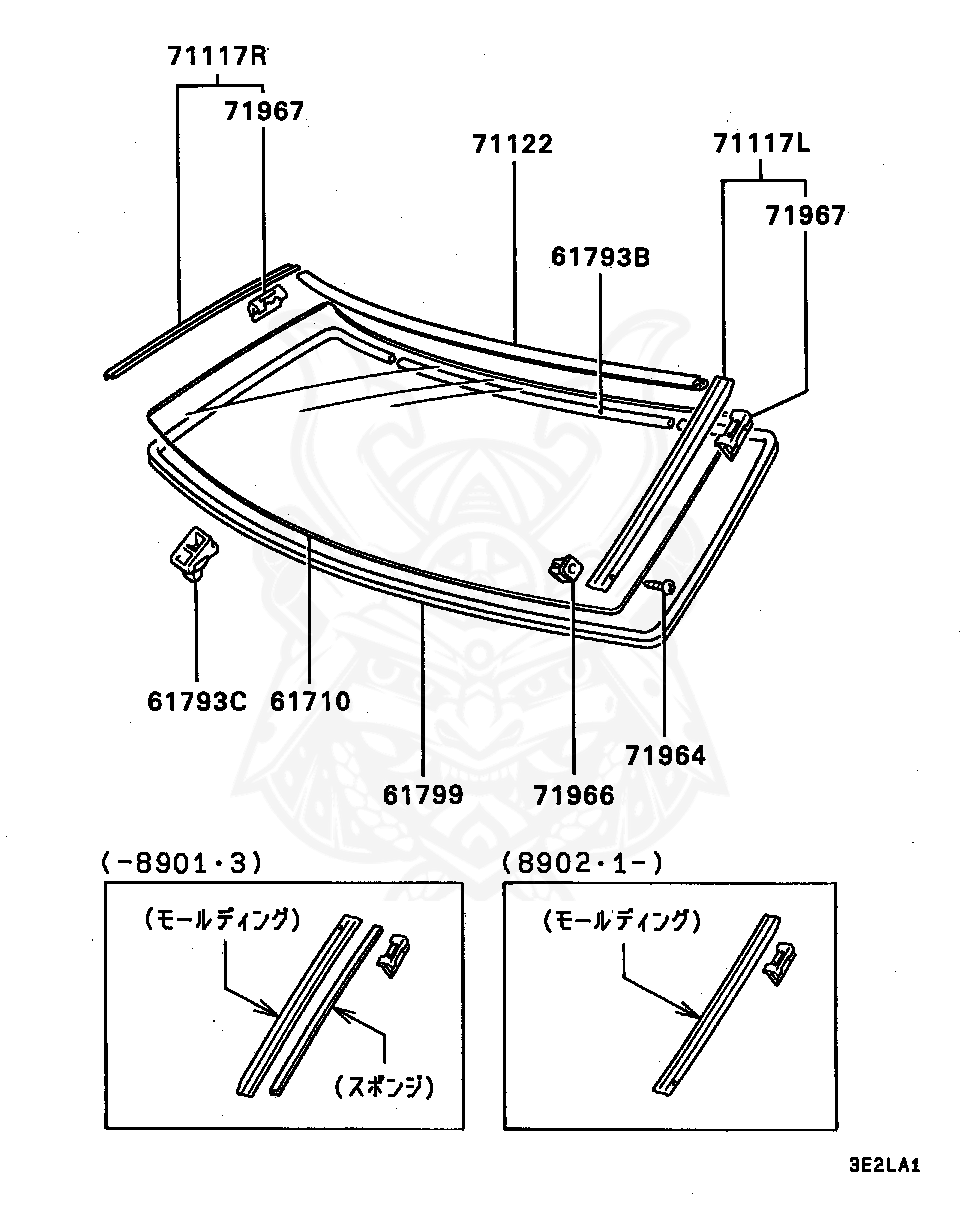 MB292508 - Mitsubishi - Dam, Windshield - Nengun Performance