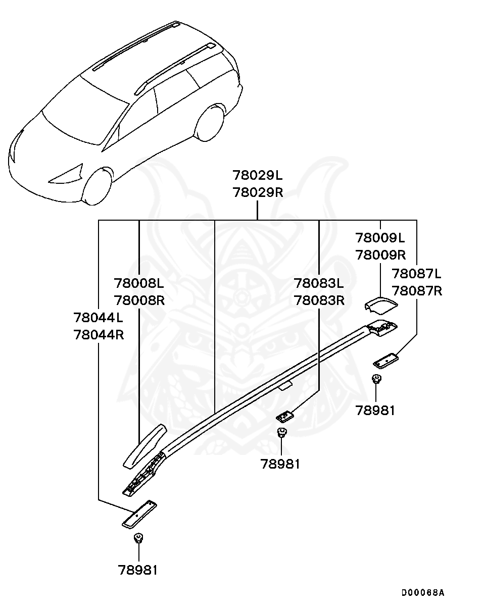 MS440522 - Mitsubishi - Nut, Fr Bumper - Nengun Performance
