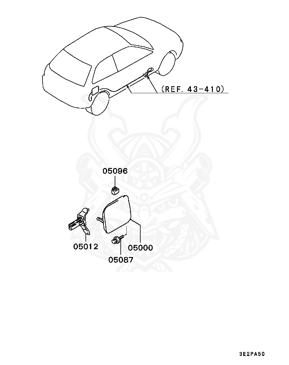 MB642442 - Mitsubishi - Clip, Fuel Filler Lid Locking - Nengun Performance