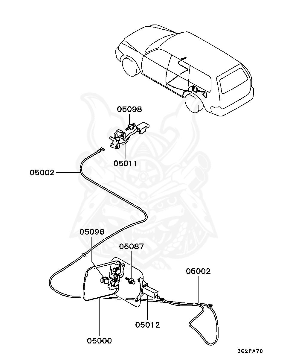 MB642442 - Mitsubishi - Clip, Fuel Filler Lid Locking - Nengun Performance