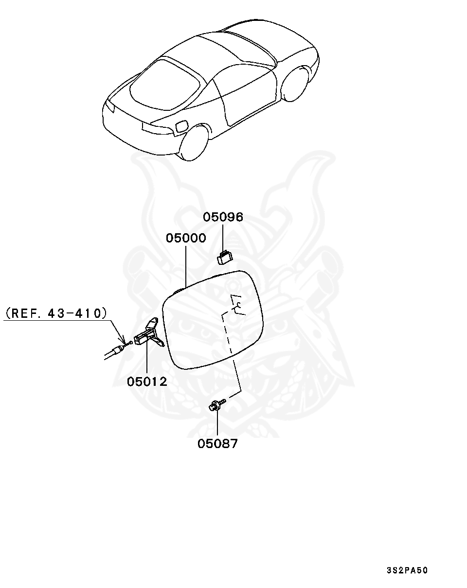 MB642442 - Mitsubishi - Clip, Fuel Filler Lid Locking - Nengun Performance