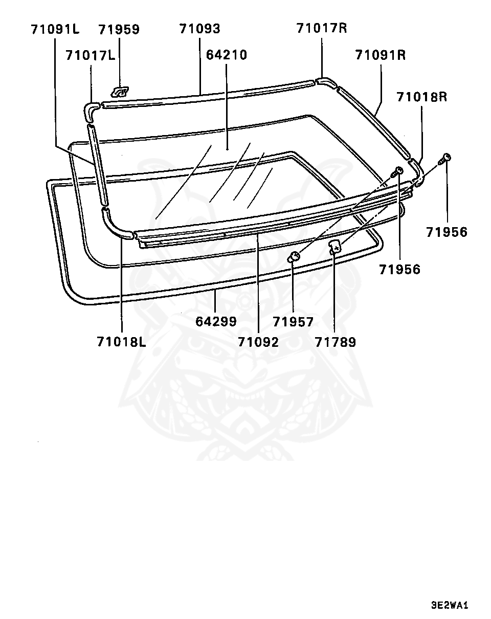 MB292508 - Mitsubishi - Dam, Windshield - Nengun Performance