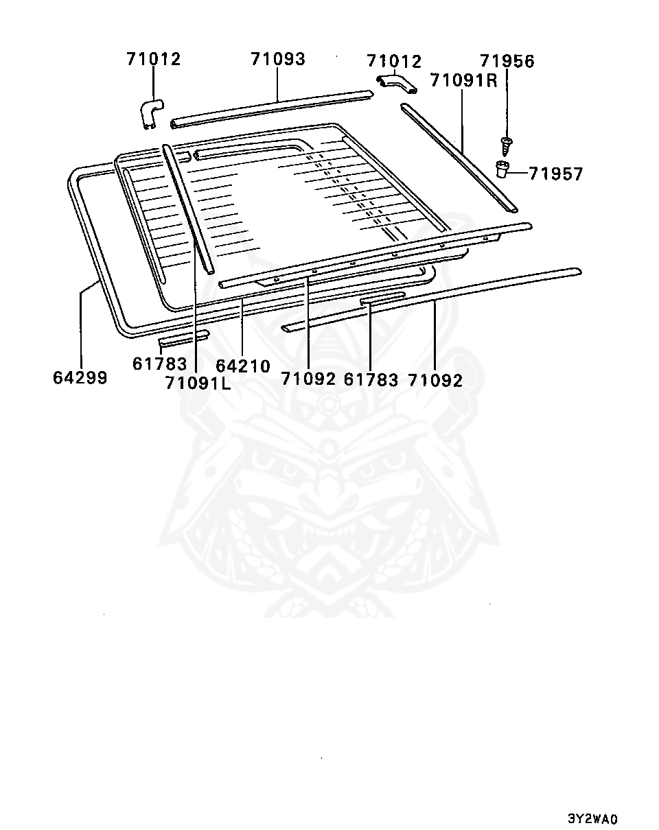 MB292508 - Mitsubishi - Dam, Windshield - Nengun Performance