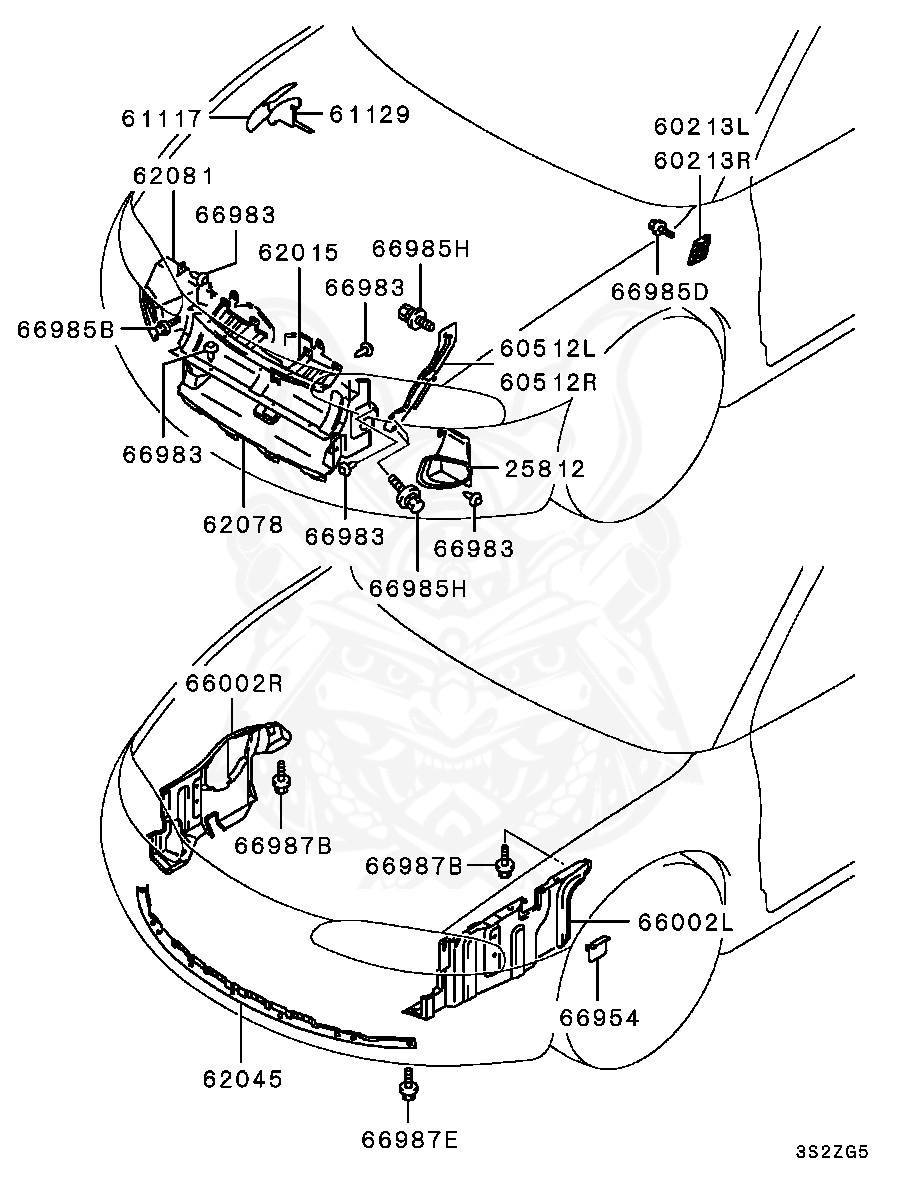 MB547806 - Mitsubishi - CLIP, RR BUMPER - Nengun Performance