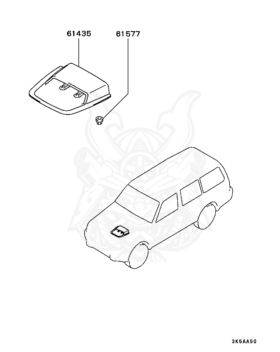 MS440522 - Mitsubishi - Nut, Fr Bumper - Nengun Performance