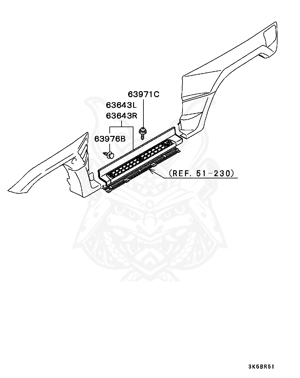 MR181745 - Mitsubishi - Clip, Side Air Dam - Nengun Performance