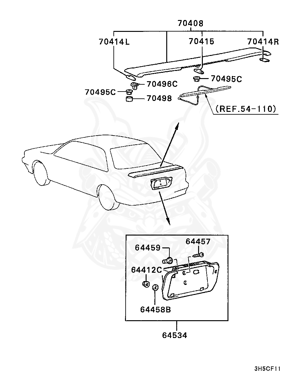 MB646885 - Mitsubishi - Cap, Air Spoiler - Nengun Performance