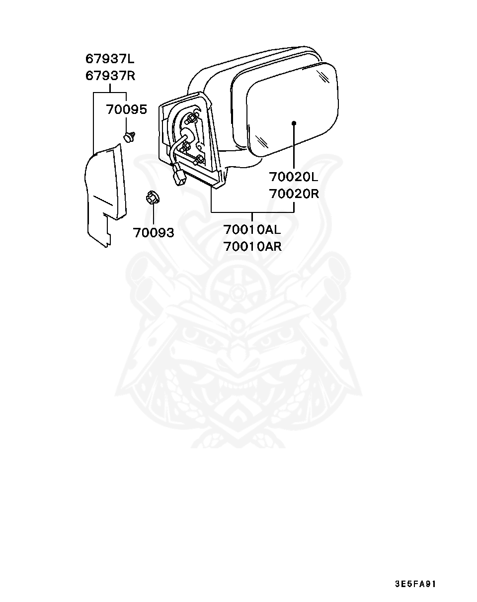 MR181745 - Mitsubishi - Clip, Side Air Dam - Nengun Performance