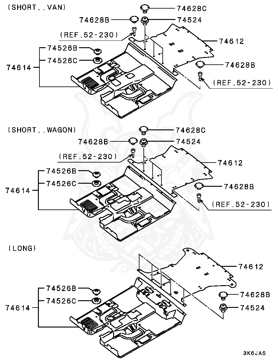 MB768473 - Mitsubishi - Hook, Fr Floor Carpet - Nengun Performance