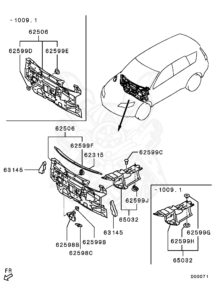 MB157530 - Mitsubishi - Clip, Eng Room Insulator - Nengun Performance