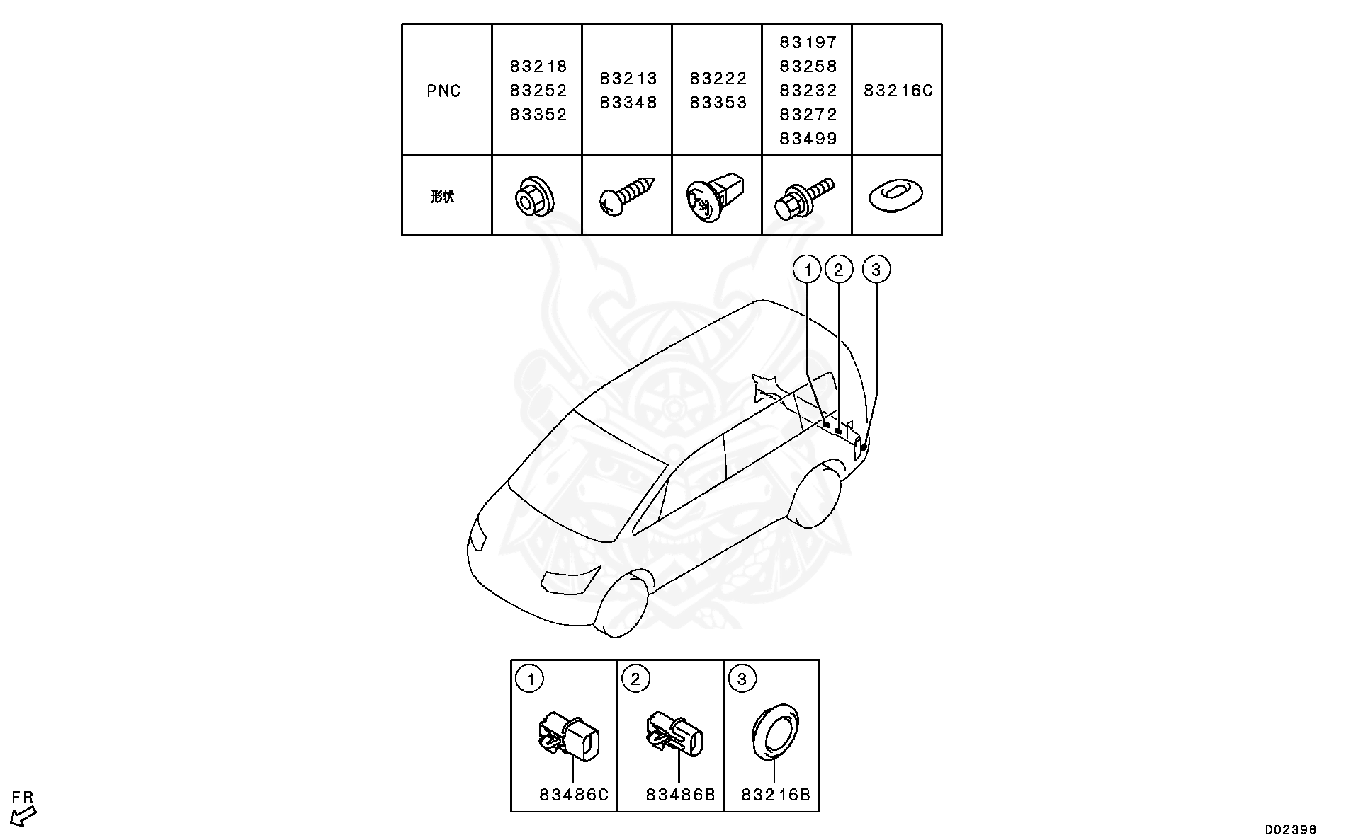 MF911142 - Mitsubishi - Bolt, T / C - Nengun Performance