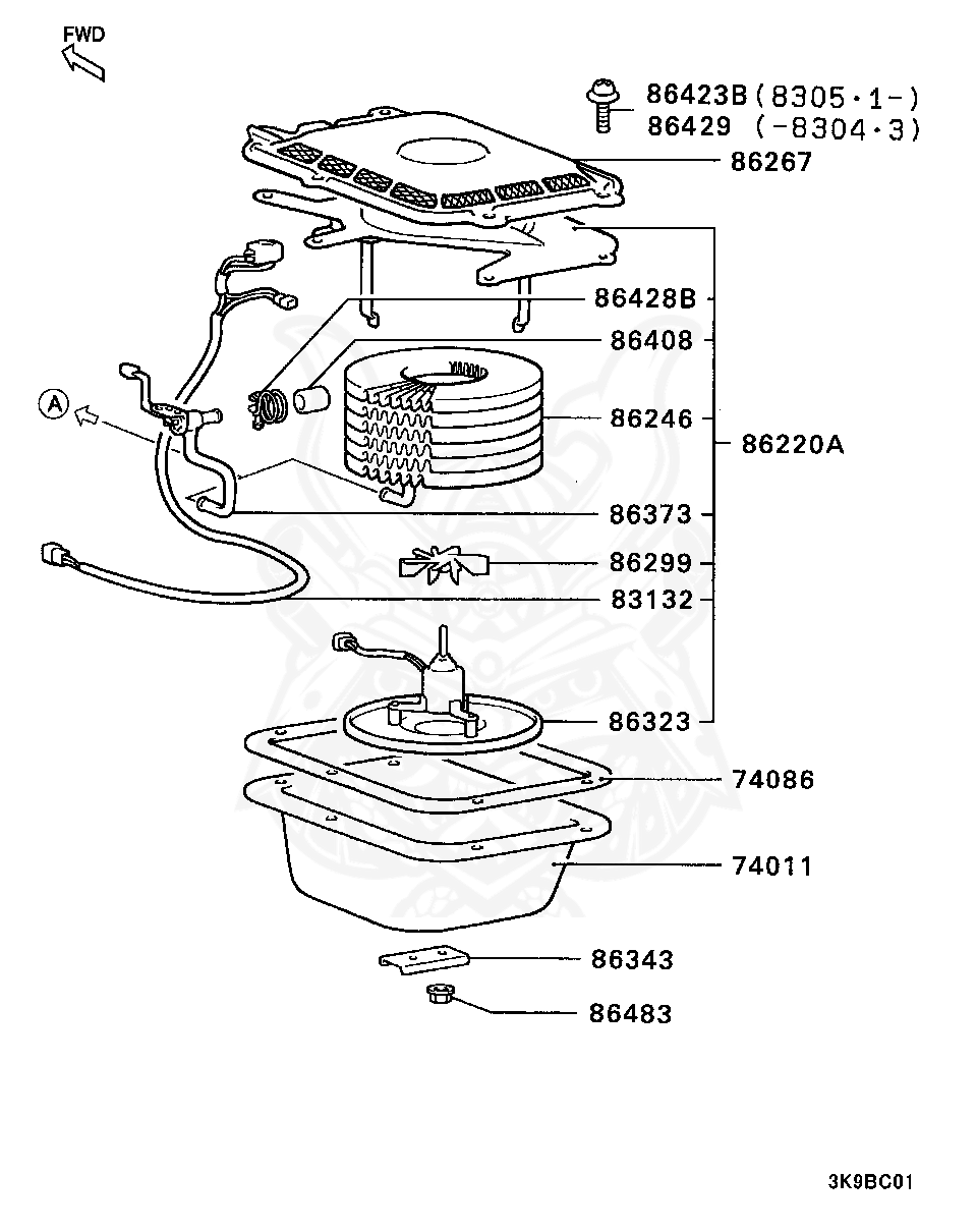 MS440522 - Mitsubishi - Nut, Fr Bumper - Nengun Performance