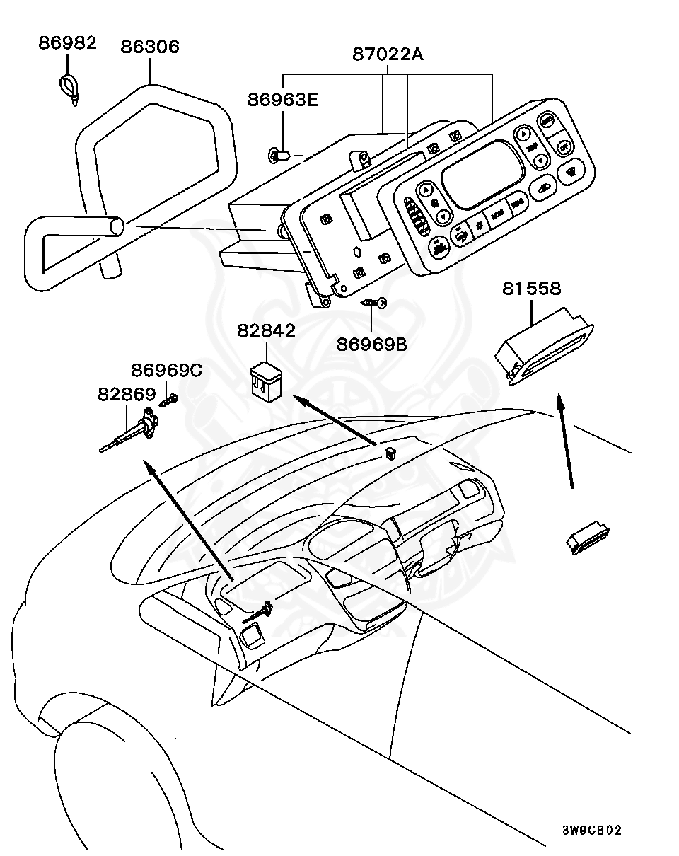 MF453017 - Mitsubishi - Screw, Fog Lamp - Nengun Performance