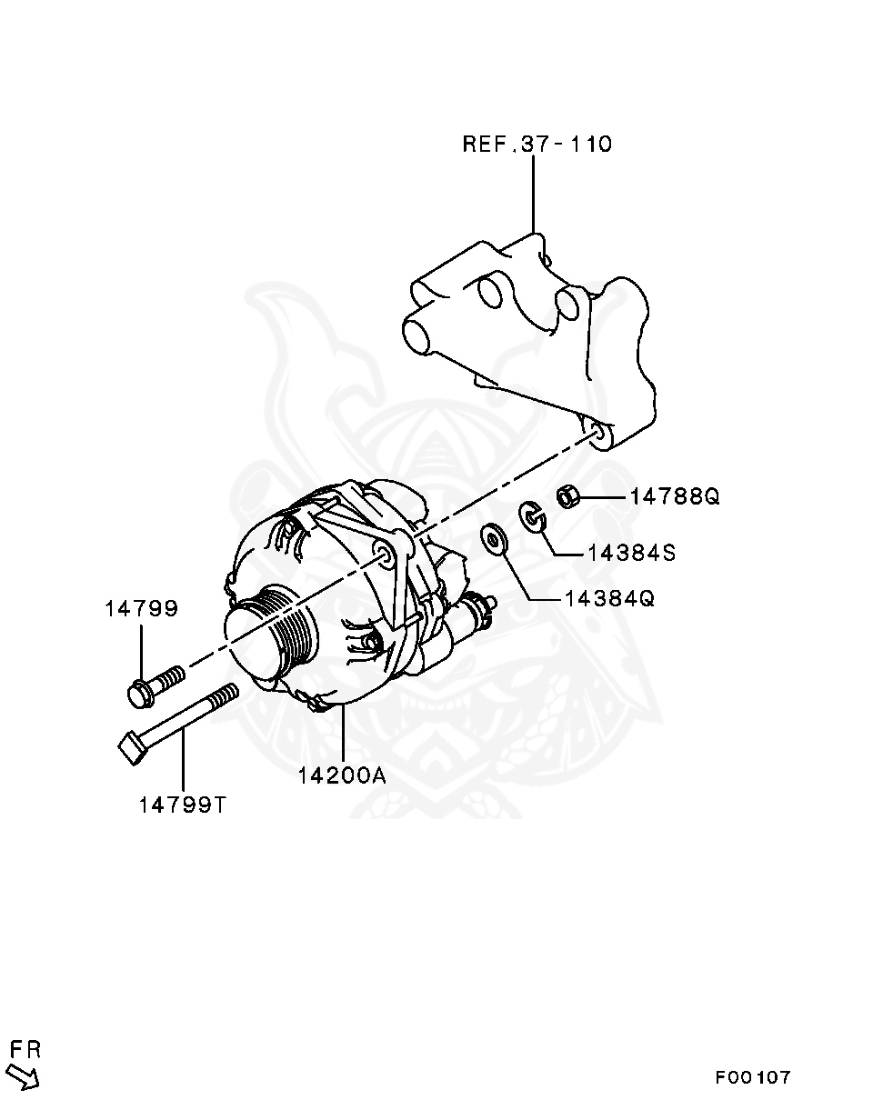 6A12 Alternator bracket bolts | Mitsubishi Forums