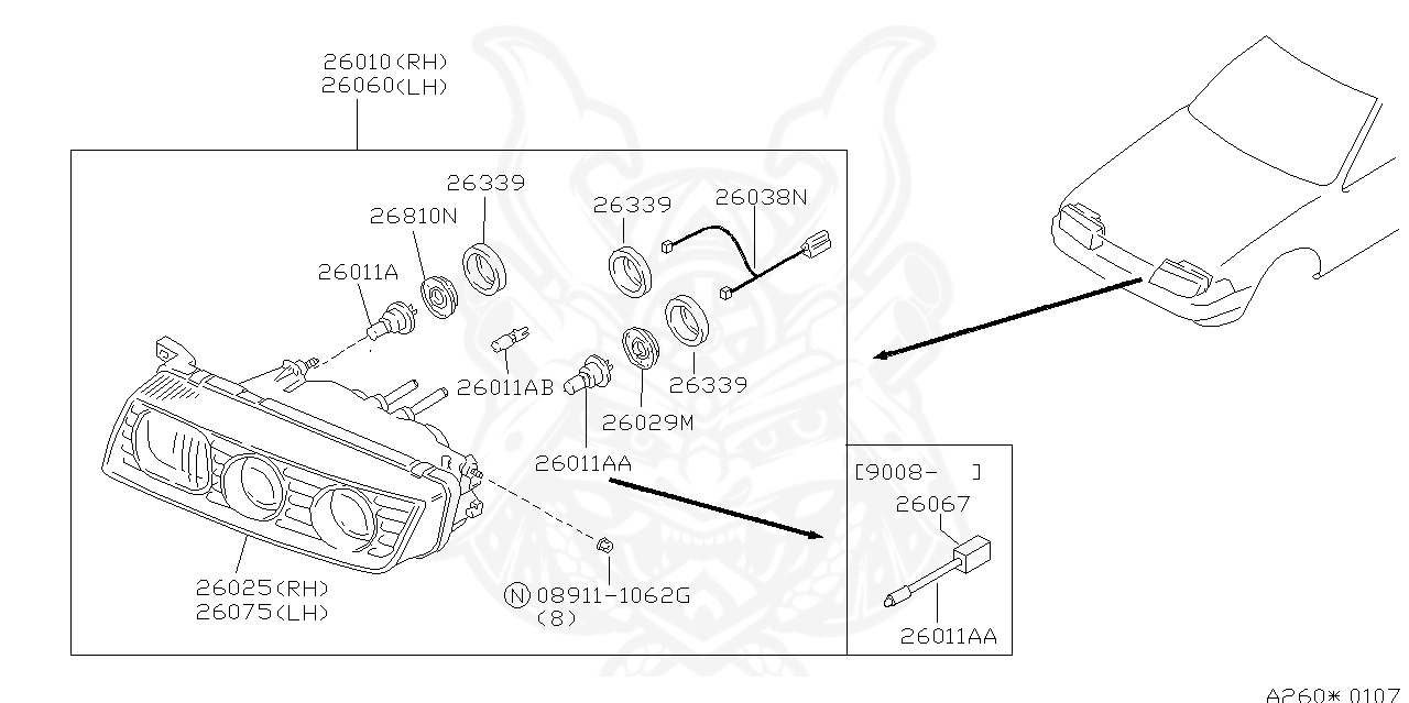 AY080-10003 - Nissan - Bulb - Nengun Performance