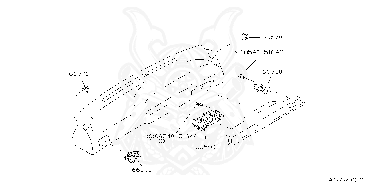 68740-71L00 - Nissan - Grill, Side Defroster - Rh - Nengun Performance