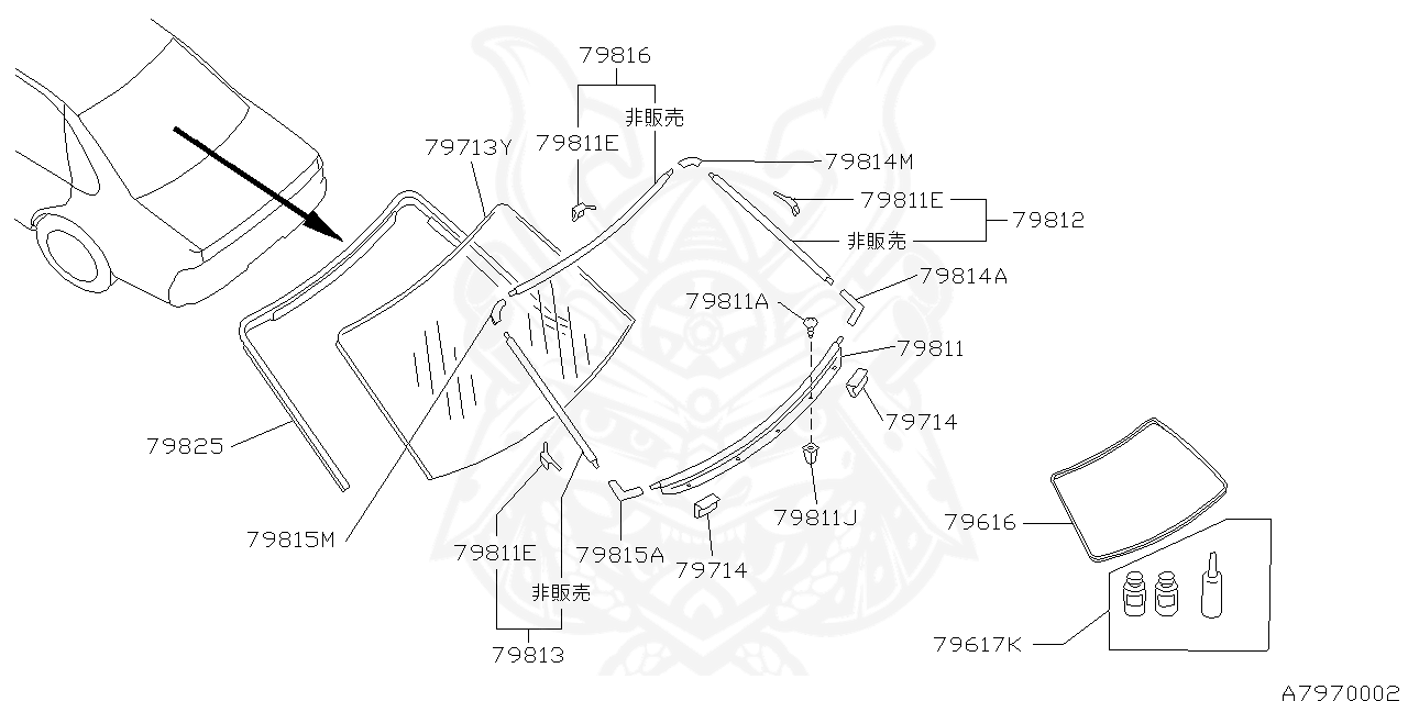 G2891-89925 - Nissan - Sealant Kit, Glass - Nengun Performance