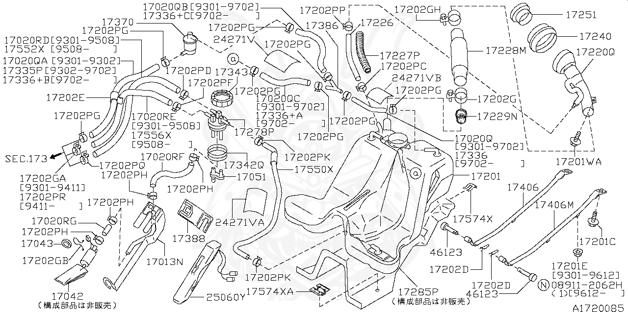 17342-50J00 - Nissan - Padkin, Fuel Gauge - Nengun Performance