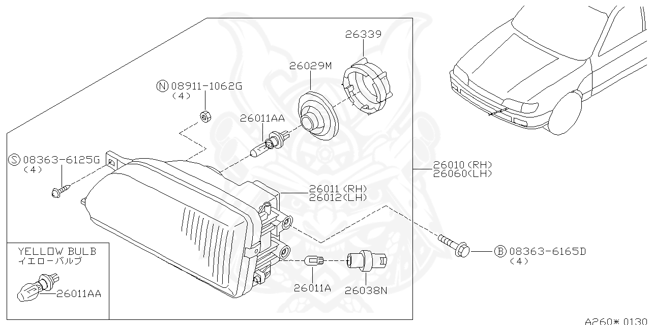 AY080-10003 - Nissan - Bulb - Nengun Performance