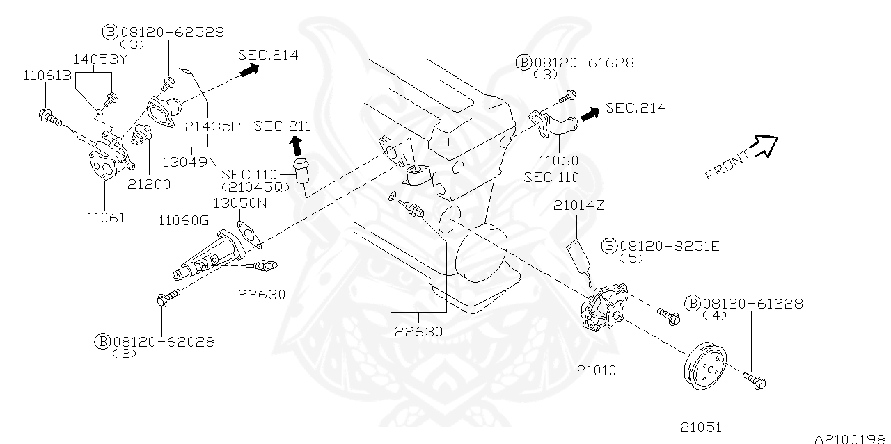 13049-2J200 - Nissan - Inlet, Water - Nengun Performance