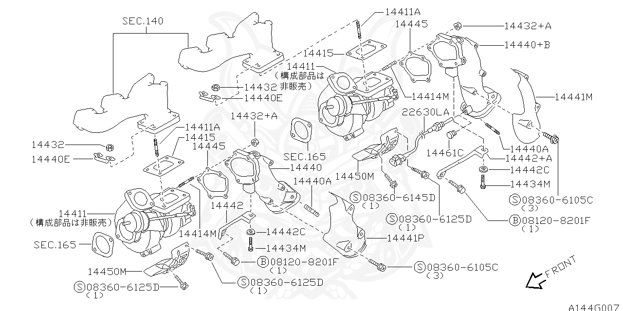 14445-05U00 - Nissan - Turbo Side, Outlet Gasket - Nengun Performance