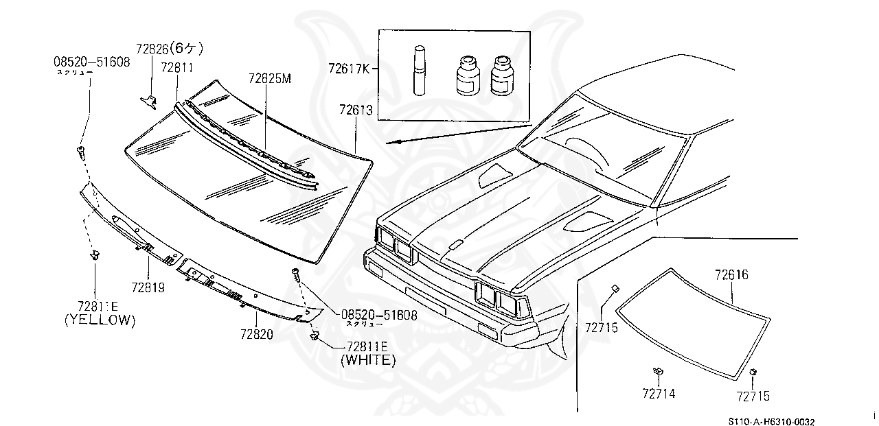 G2891-89925 - Nissan - Sealant Kit, Glass - Nengun Performance