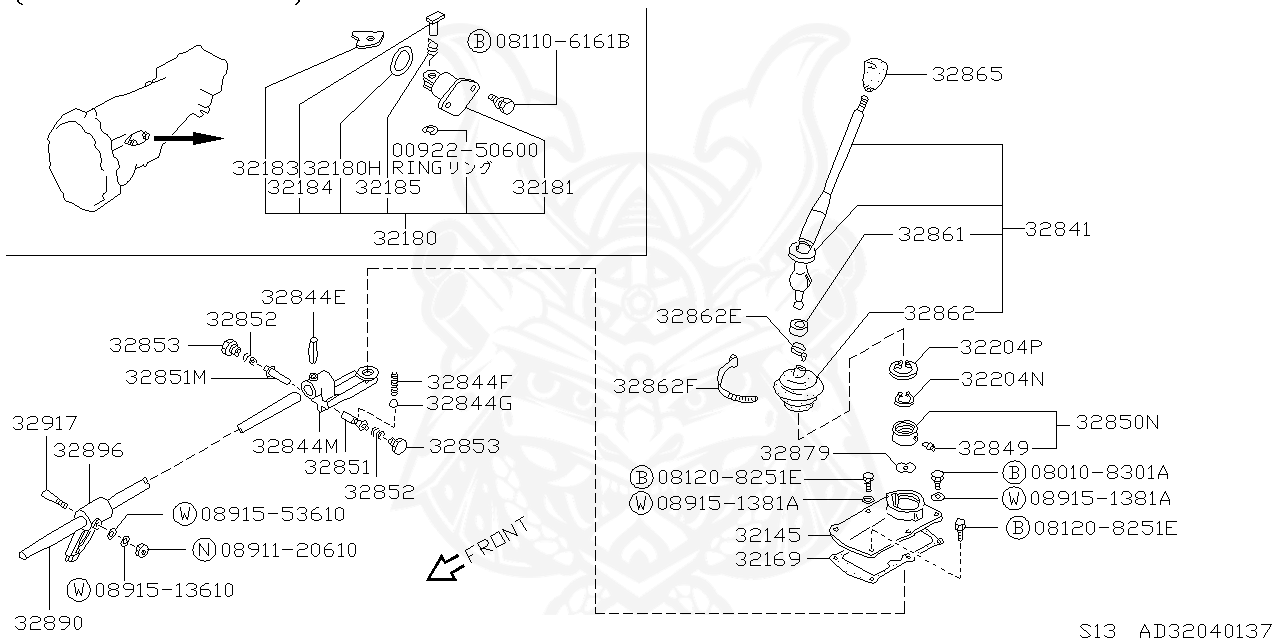 32861-H7301 - Nissan - Bush, Control Lever - Nengun Performance