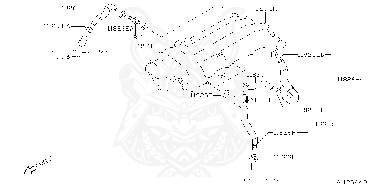 11810-75T00 - Nissan - Positive Crankcase Ventilation Valve - Nengun ...