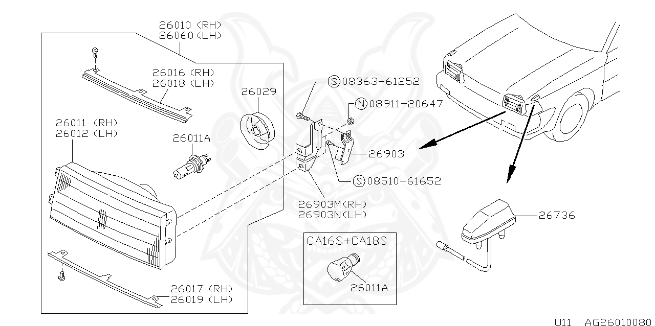 AY080-10003 - Nissan - Bulb - Nengun Performance