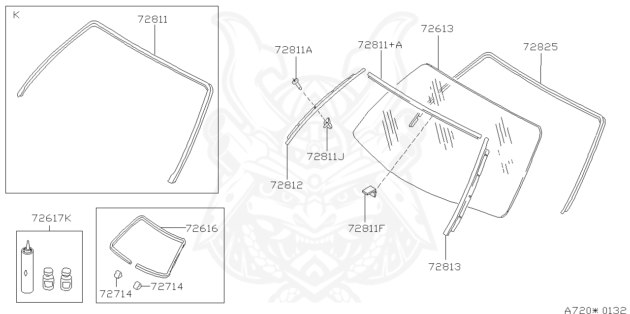 G2891-89925 - Nissan - Sealant Kit, Glass - Nengun Performance