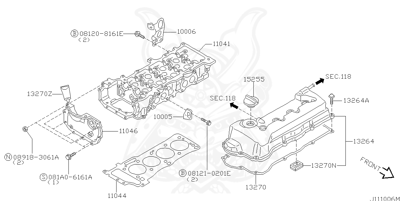 13270-4M700 - Nissan - Rocker Cover Gasket - Nengun Performance
