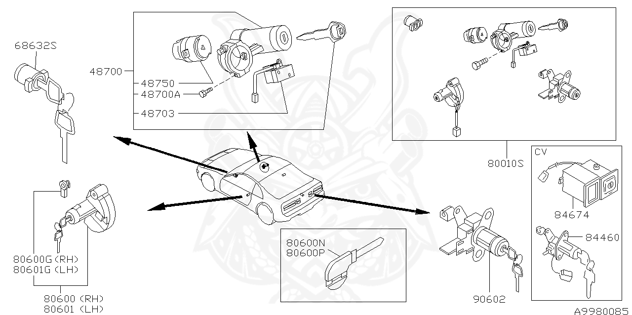 KEY00-00111 - Nissan - Key, Blank Master - Nengun Performance