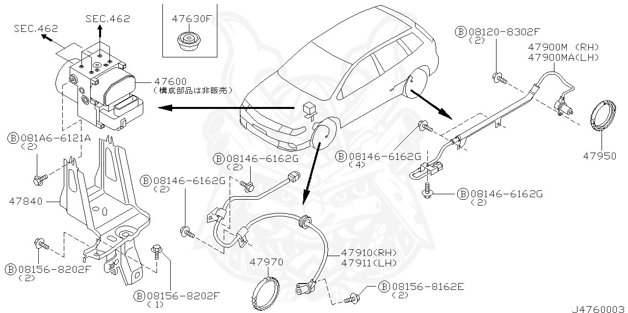 01658-00551 - Nissan - Plug, Front Floor - Nengun Performance