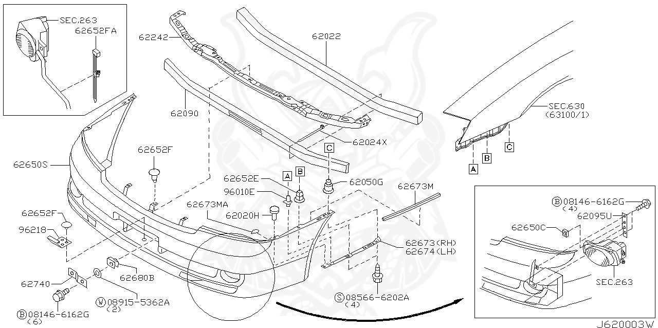 68399-AD000 - Nissan - Rivet, Blind - Nengun Performance
