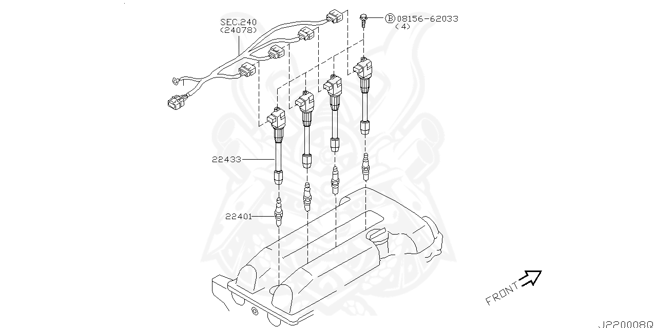 22448-91F00 - Nissan - Ignition Coil Assembly - Nengun Performance