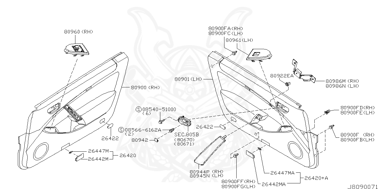 01553-09791 - Nissan - Clip, Trim - Nengun Performance