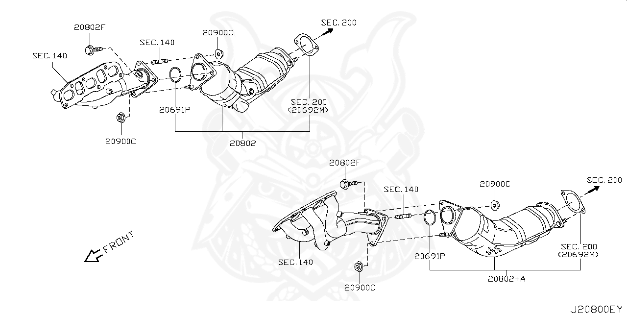 20691-19U00 - Nissan - Gasket, Exhaust - Nengun Performance