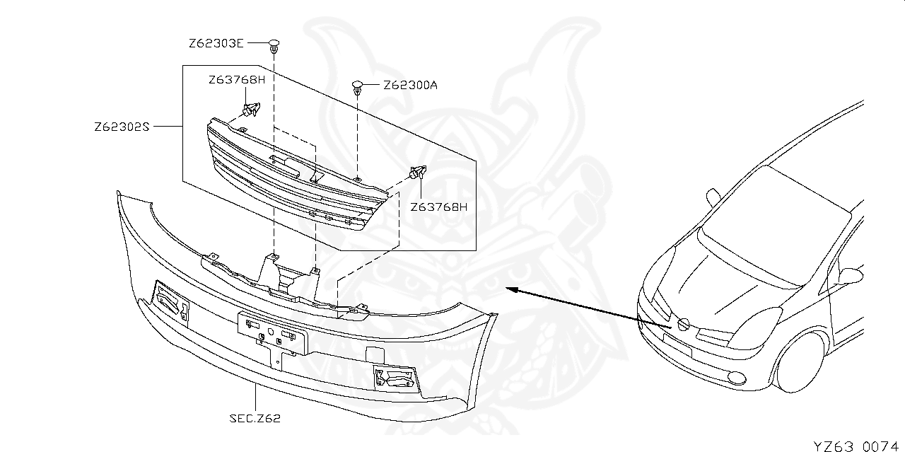 11296-AG000 - Nissan - Clip, Trim - Nengun Performance