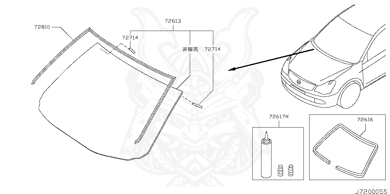G2891-89925 - Nissan - Sealant Kit, Glass - Nengun Performance