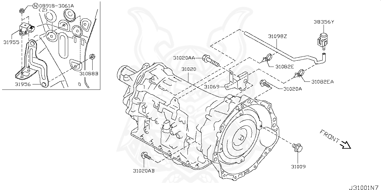 01225-00371 - Nissan - Nut - Nengun Performance