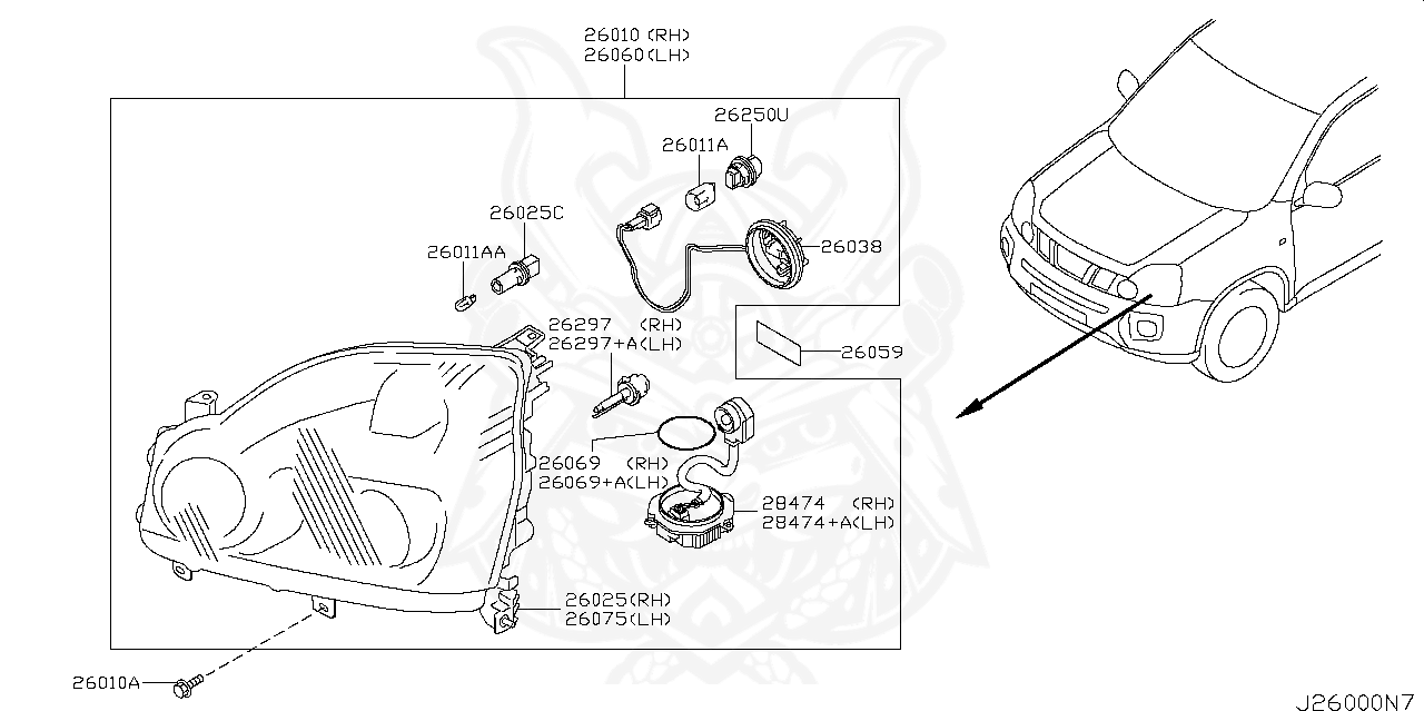 26261-89962 - Nissan - Bulb - Nengun Performance