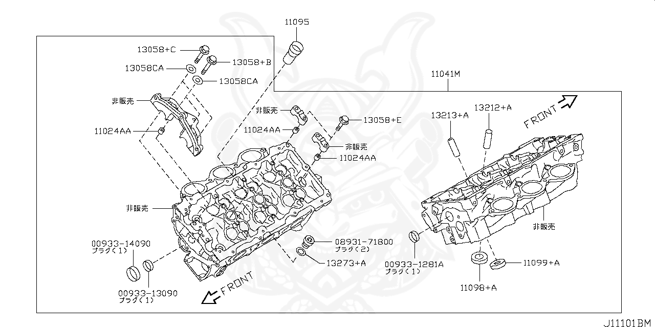 11090-JF00A - Nissan - Left Cylinder Head - Nengun Performance