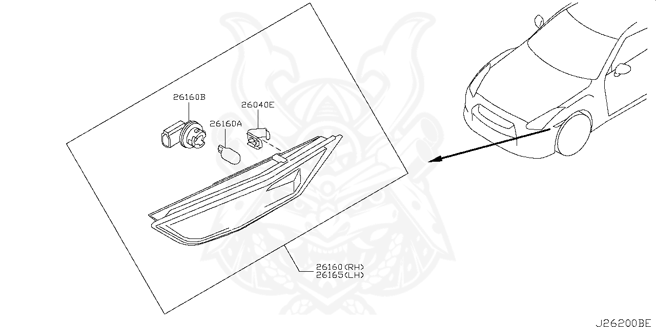 26398-JF00C - Nissan - Clip - Nengun Performance