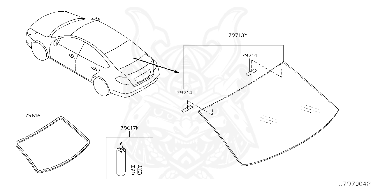 G2891-89925 - Nissan - Sealant Kit, Glass - Nengun Performance
