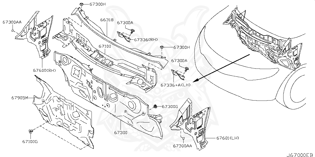 01658-00551 - Nissan - Plug, Front Floor - Nengun Performance