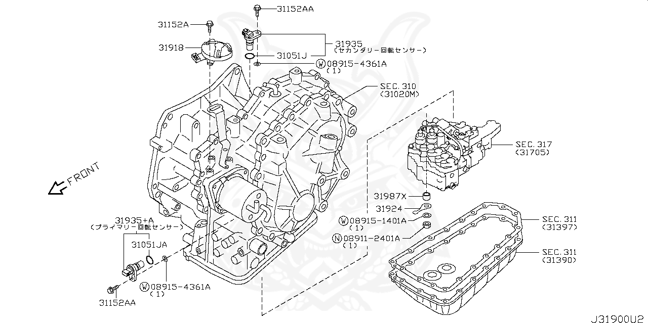 31935-1XF01 - Nissan - Sensor Assembly, Revolution - Nengun Performance